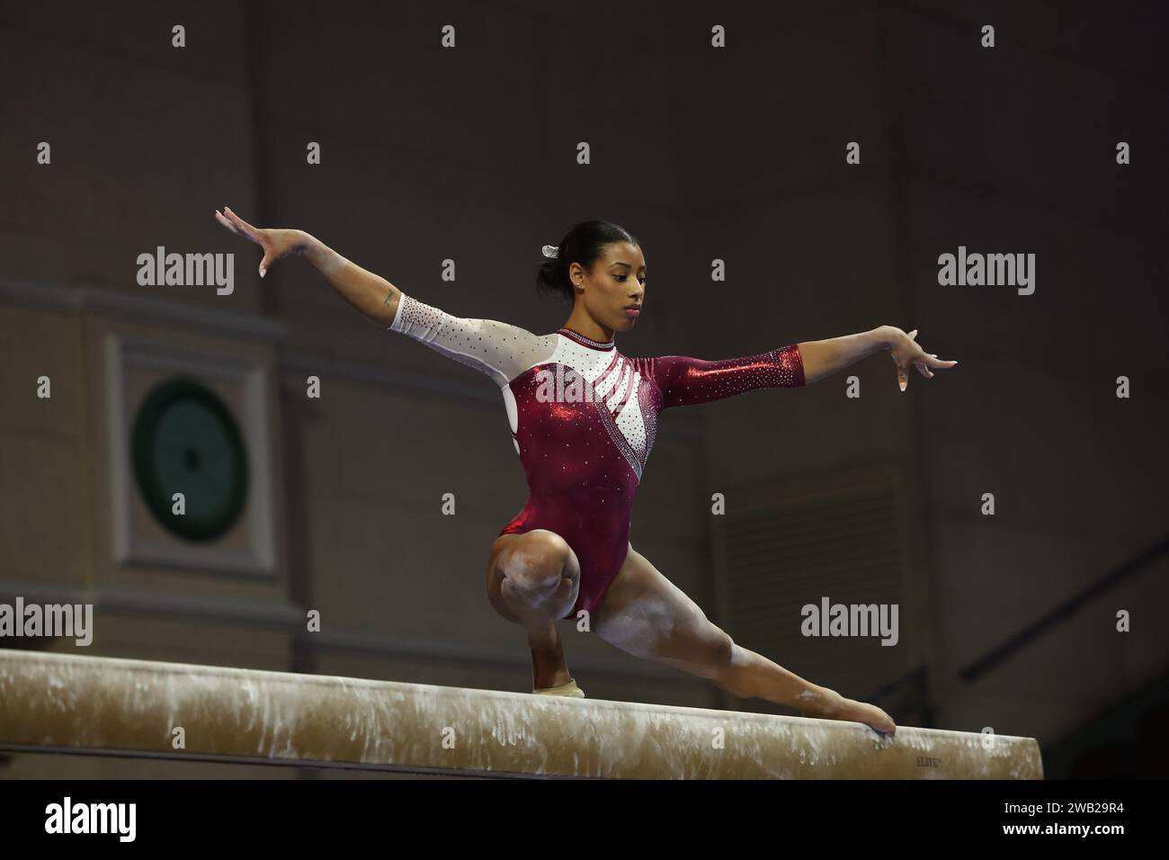 Las Vegas, Nevada, USA. 6th Jan, 2024. Shania Adams from the University ...