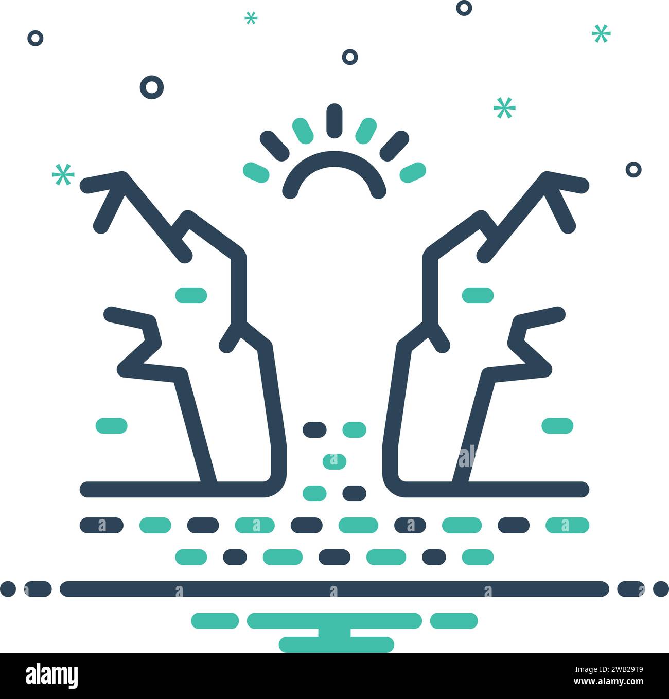 Icon for bay, gulf Stock Vector Image & Art - Alamy