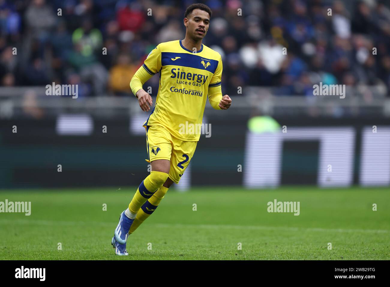 Cyril Ngonge of Hellas Verona Fc looks on during the Serie A match ...