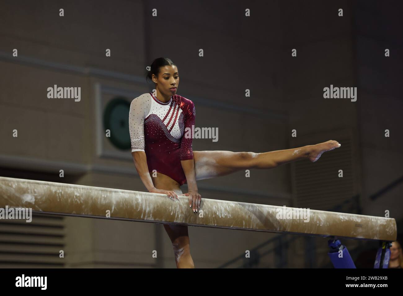 Las Vegas, Nevada, USA. 6th Jan, 2024. Shania Adams from the University ...