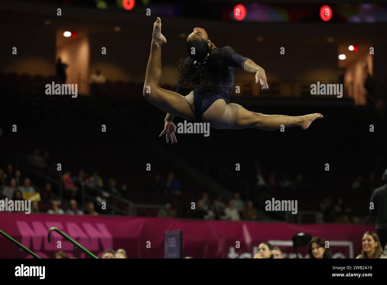 Las Vegas, Nevada, USA. 6th Jan, 2024. Gymnast eMjae Frazier from the ...
