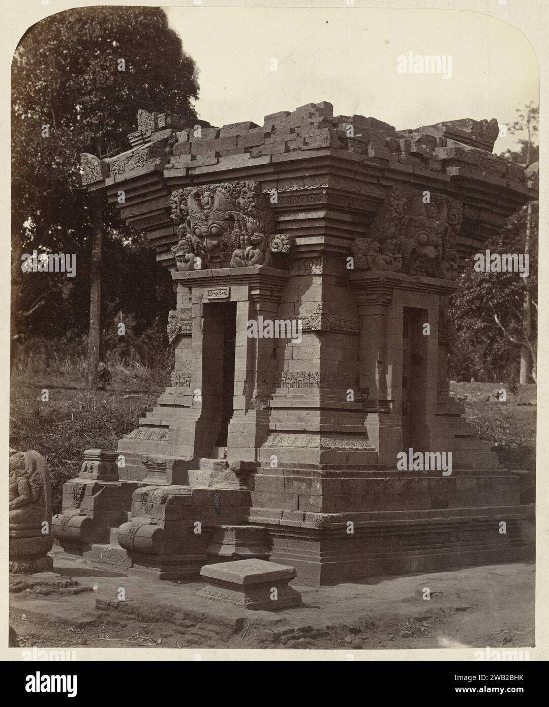 Small bite temple with a Kala head on Candi Panataran, 1867 above the ...