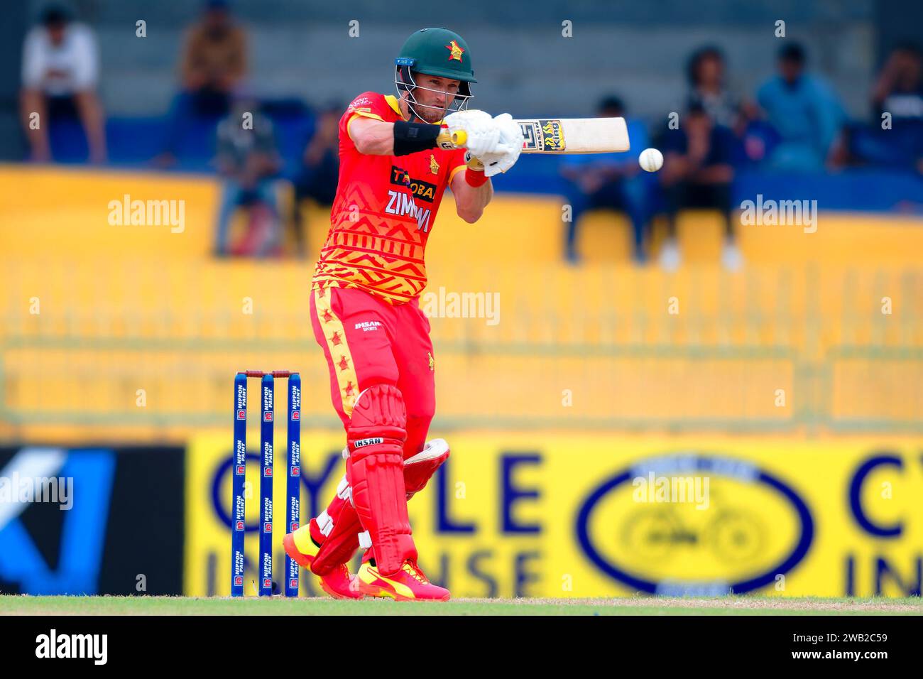 Colombo, Sri Lanka. 08th January 2024. Zimbabwe's captain Craig Ervine ...