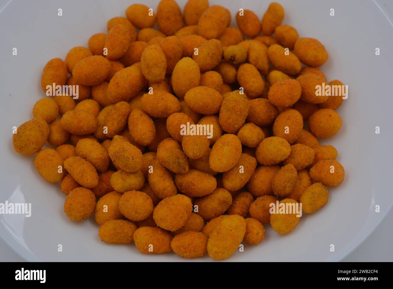 Quick food, snacks, salted battered peanuts and salted casings are ...