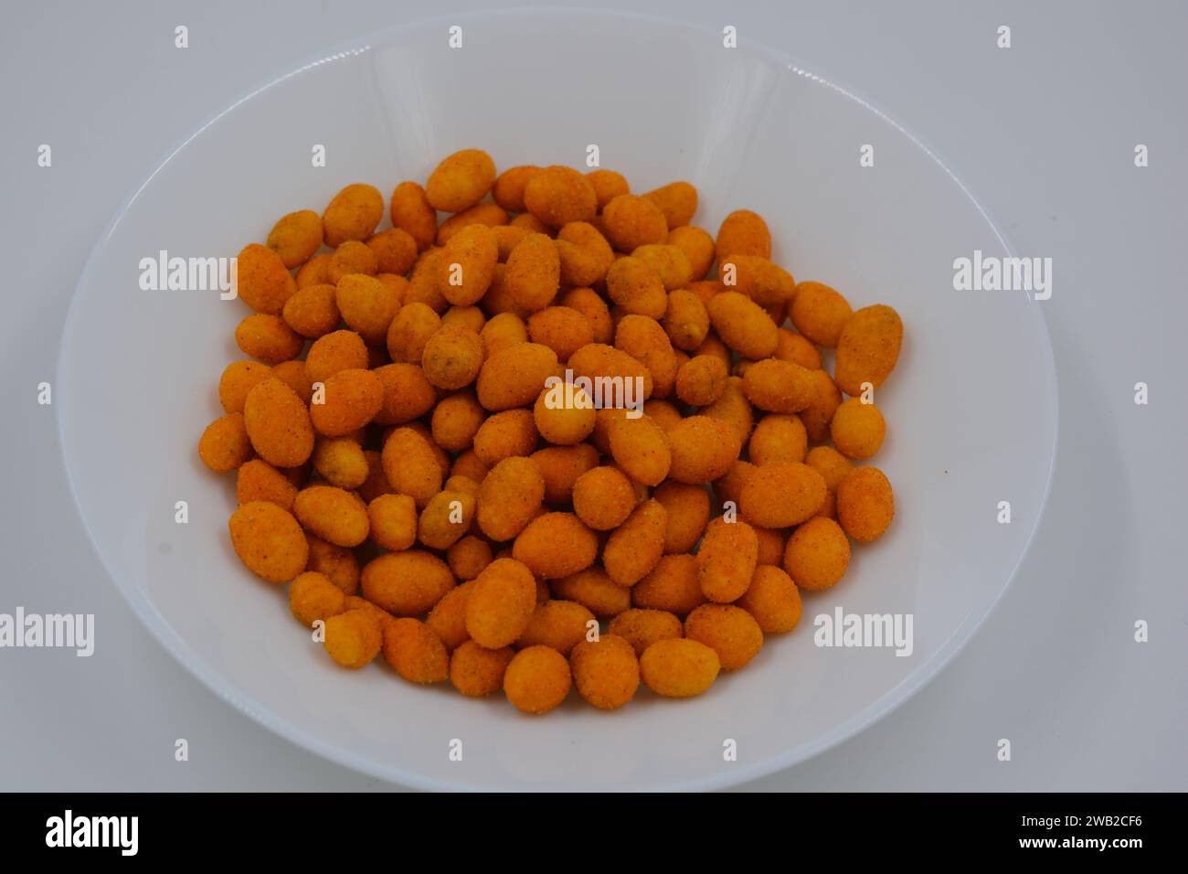 Quick food, snacks, salted battered peanuts and salted casings are ...