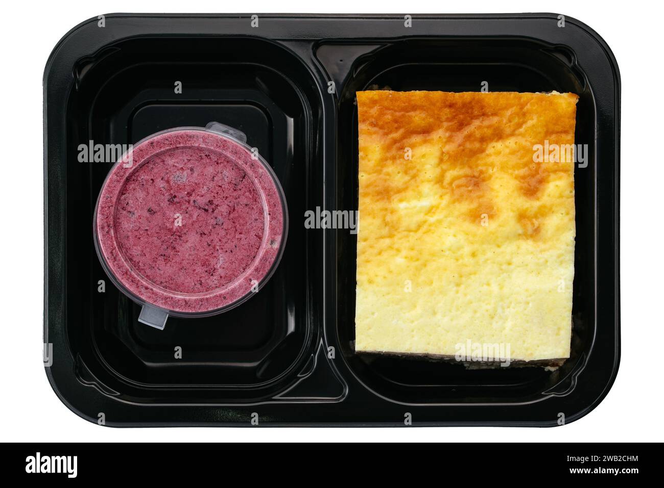 fruit pie in a lunch box on a white background Stock Photo - Alamy