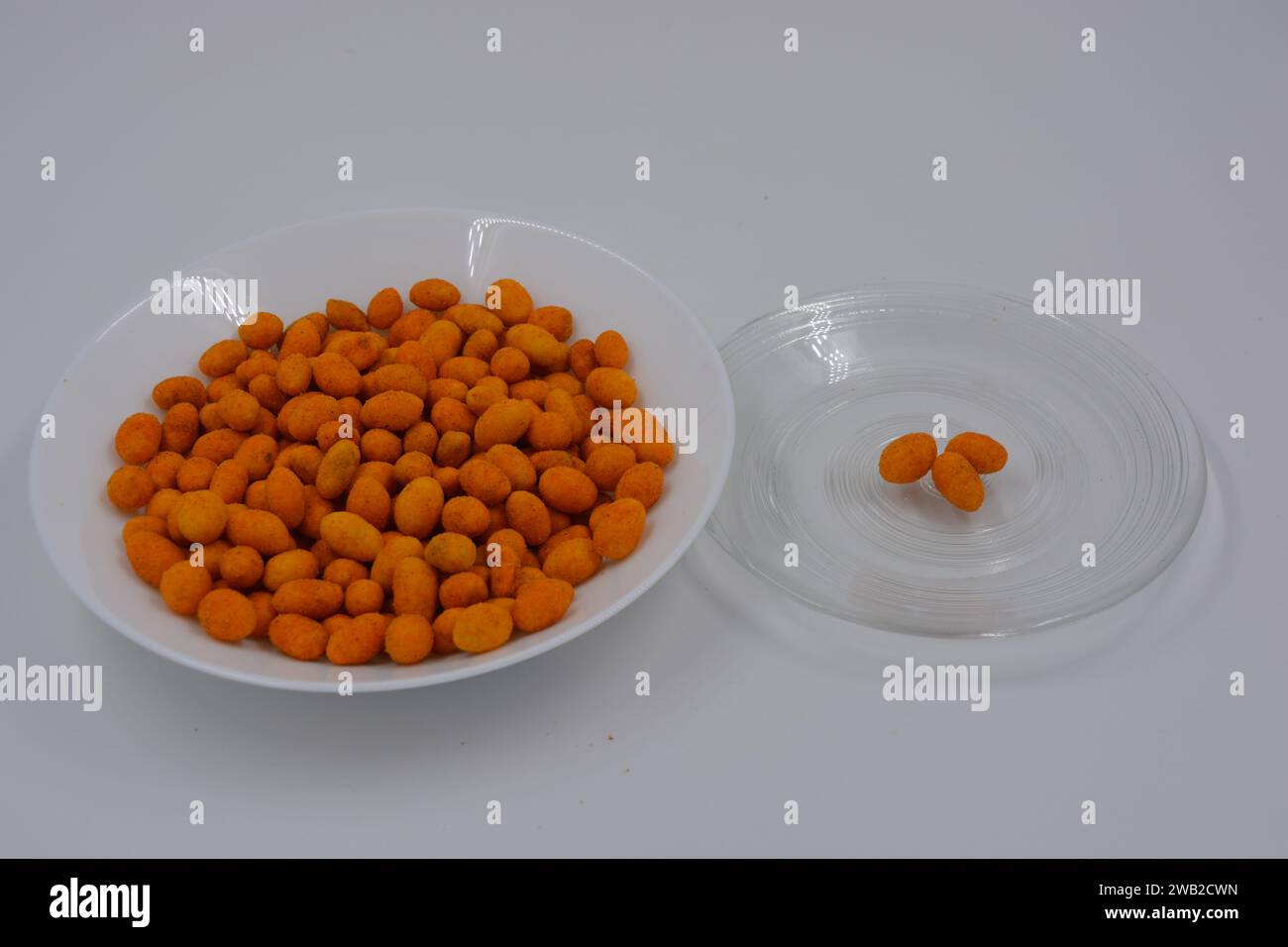 Fast food, snacks, salted battered peanuts and salted casing peanuts ...