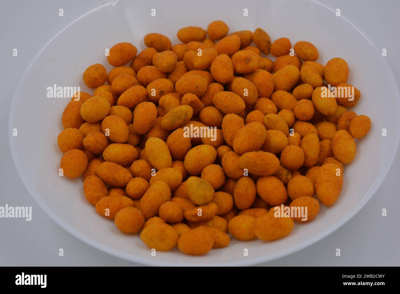 Quick food, snacks, salted battered peanuts and salted casings are ...