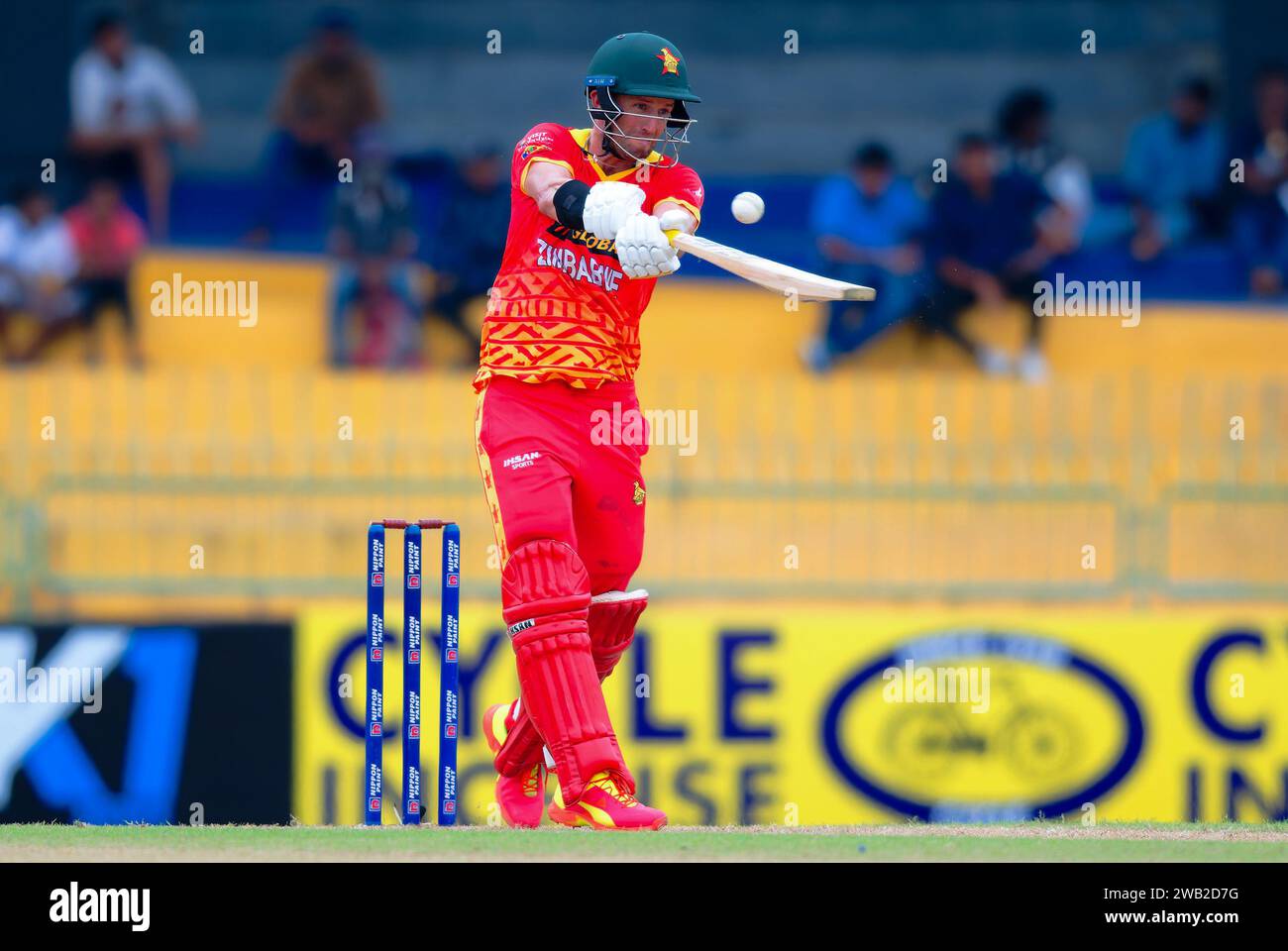 Colombo, Sri Lanka. 08th January 2024. Zimbabwe's captain Craig Ervine ...