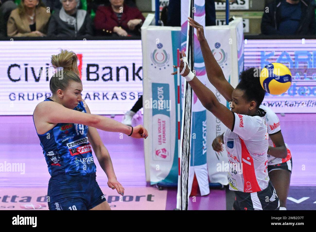 Treviso, Italy. 07th Jan, 2024. Spike of Sarah Fahr ( Prosecco DOC ...
