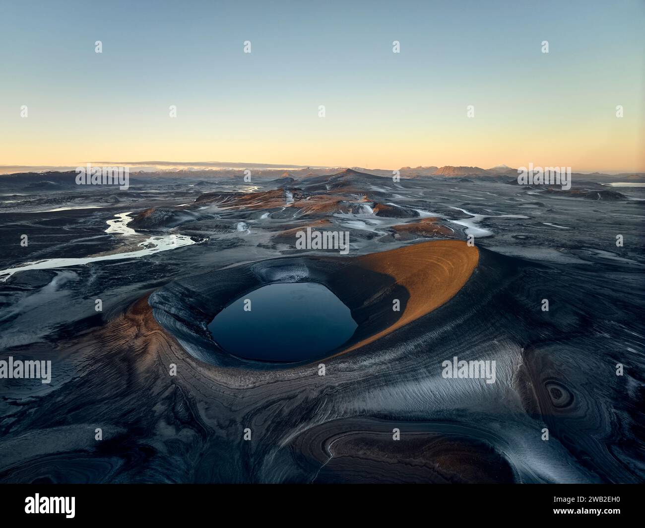 Pit crater iceland hi-res stock photography and images - Alamy