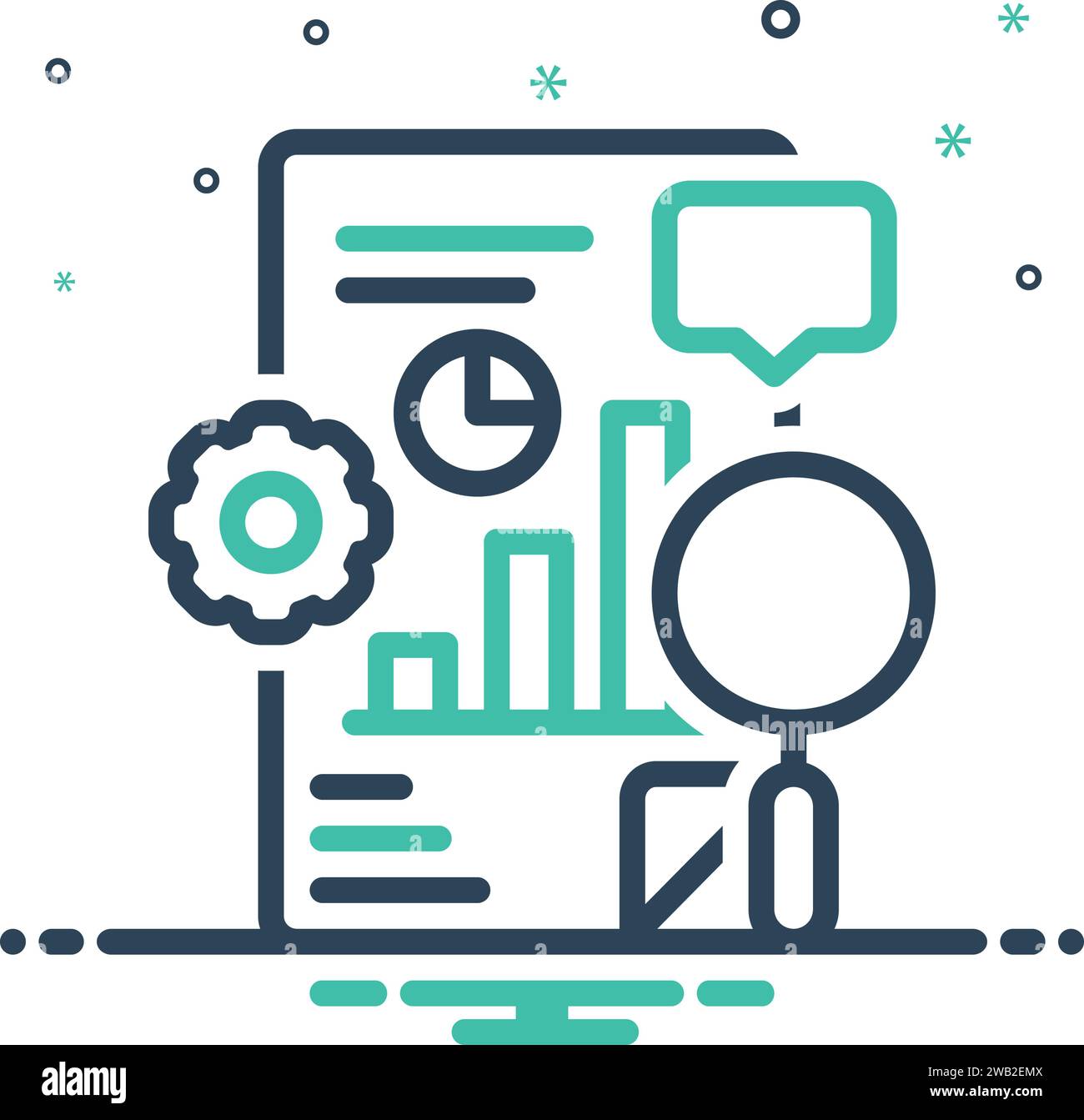 Quantitative research icon hi-res stock photography and images - Alamy