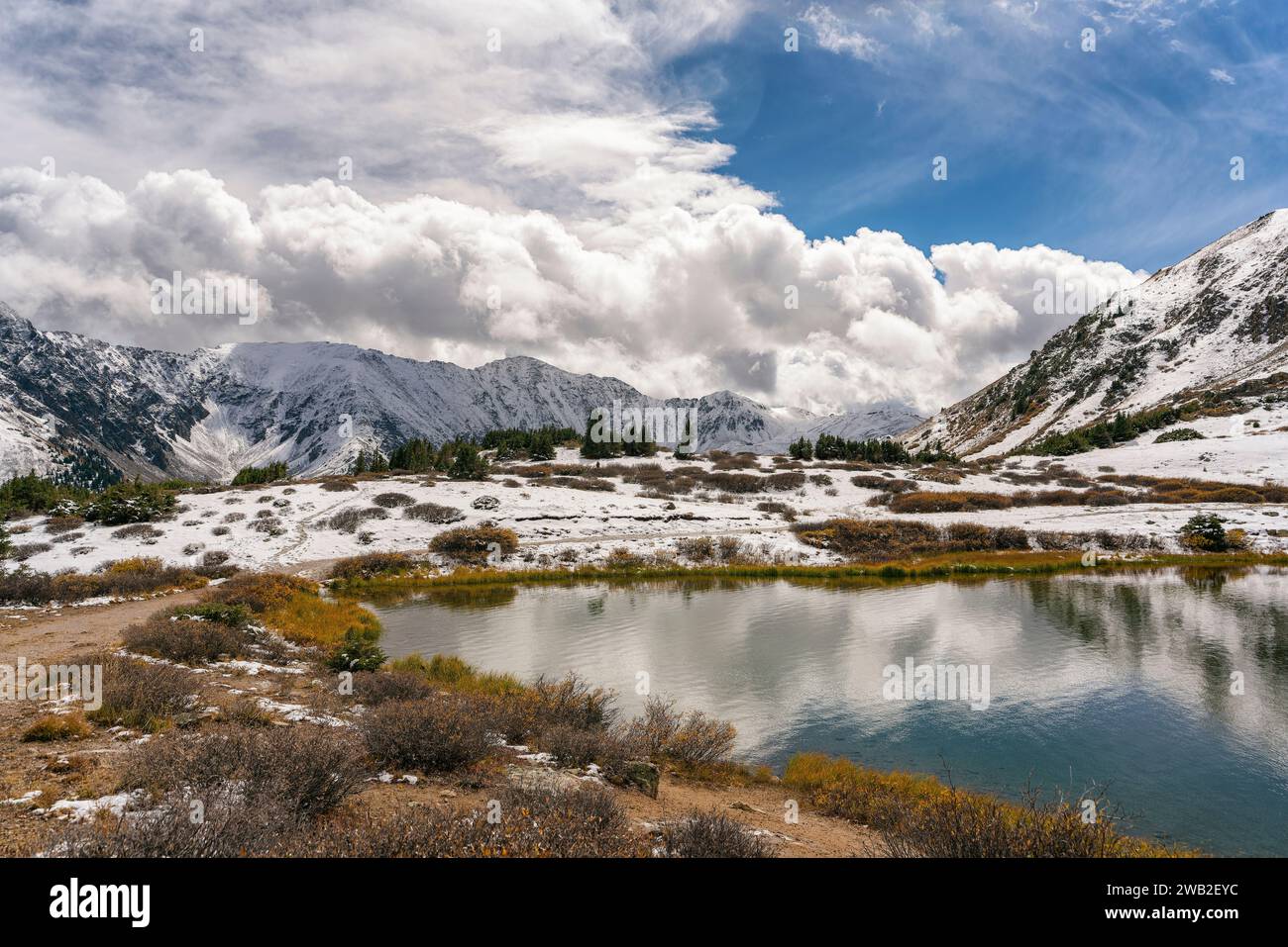 Landscape at Pass Lake below Loveland Pass, Colorado Stock Photo - Alamy