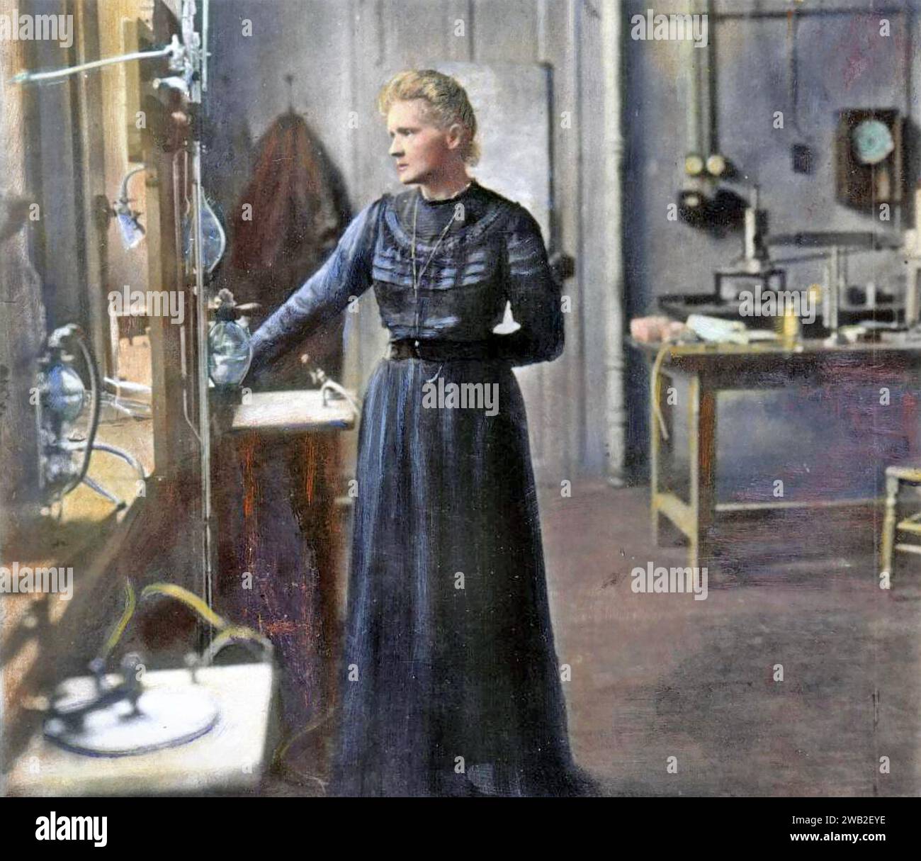 MARIE CURIE (1867-1934) Polish physicist and chemist, about 1920 Stock ...
