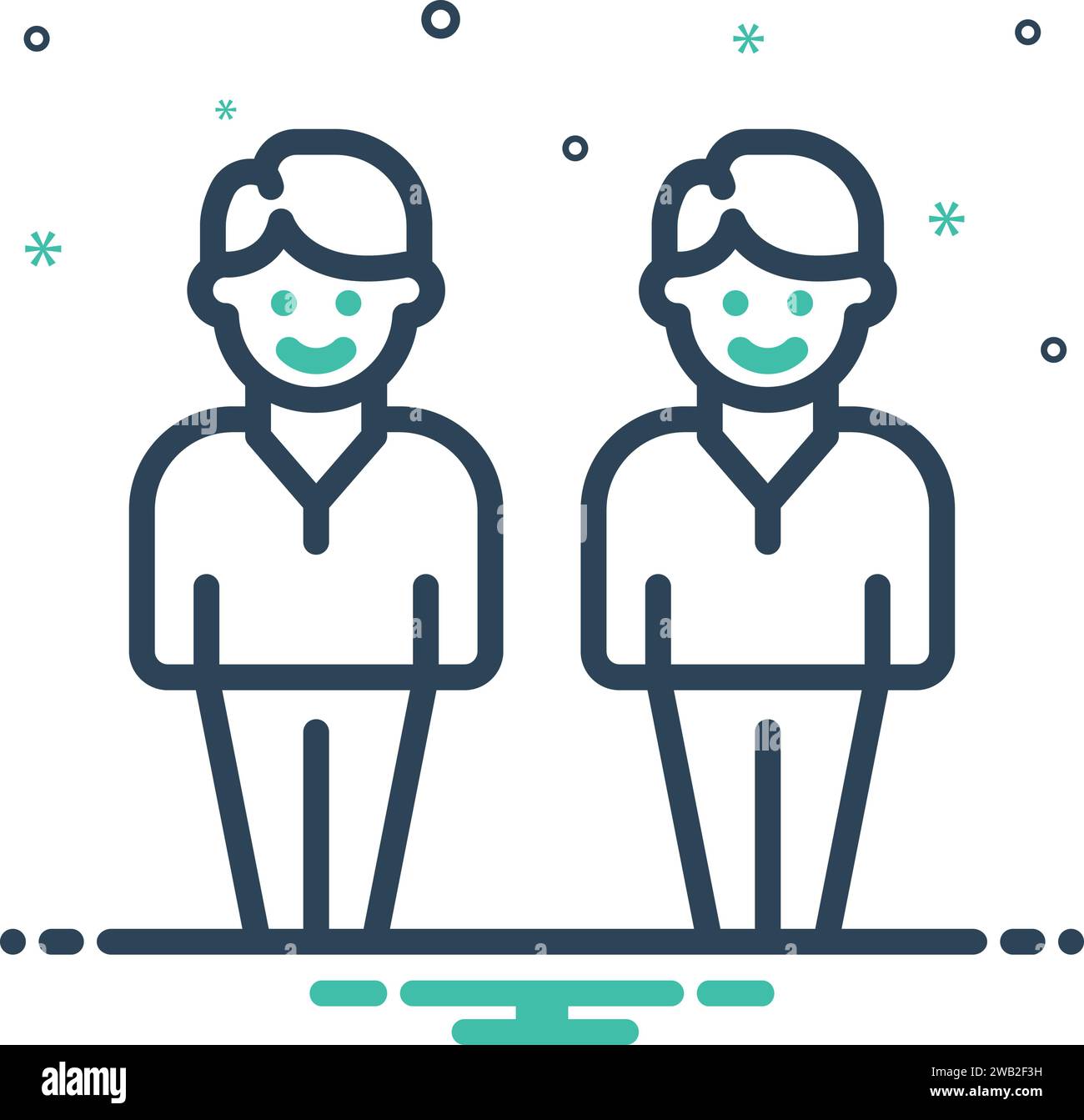 Icon for twins,boys Stock Vector Image & Art - Alamy