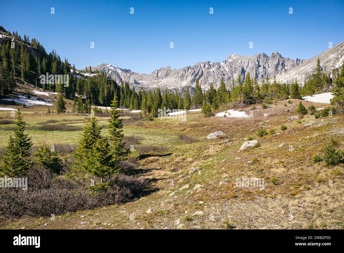 Landscape in the Indian Peaks Wilderness, Colorado Stock Photo - Alamy