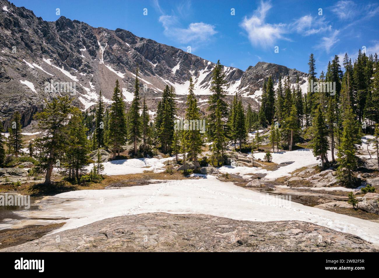 Below Mount Neva in the Indian Peaks Wilderness, Colorado Stock Photo ...