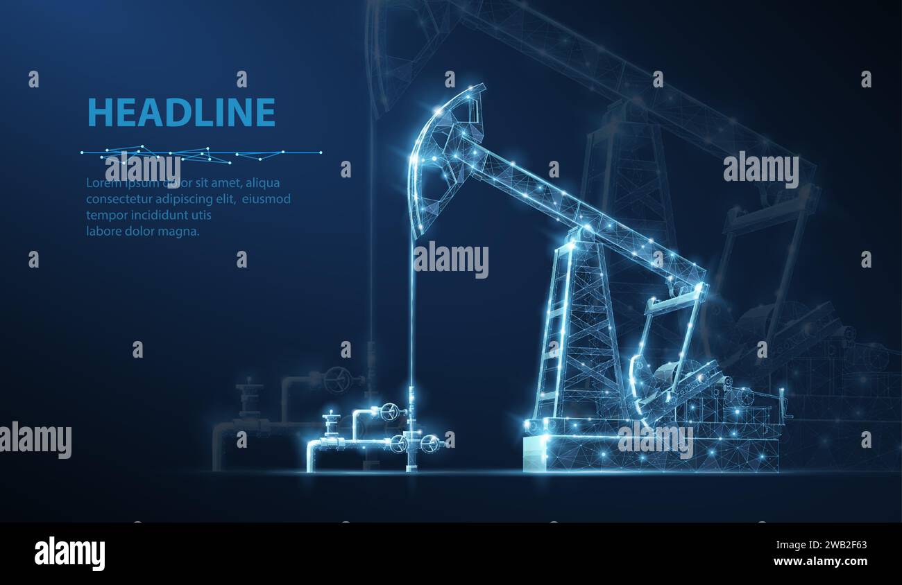 Oil drill alberta Stock Vector Images - Alamy