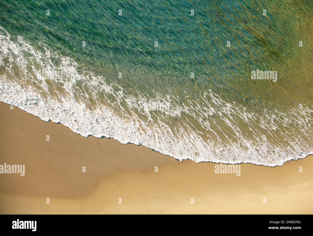 Waves in the ocean. Turquoise sea waves. Beautiful sea waves with foam ...