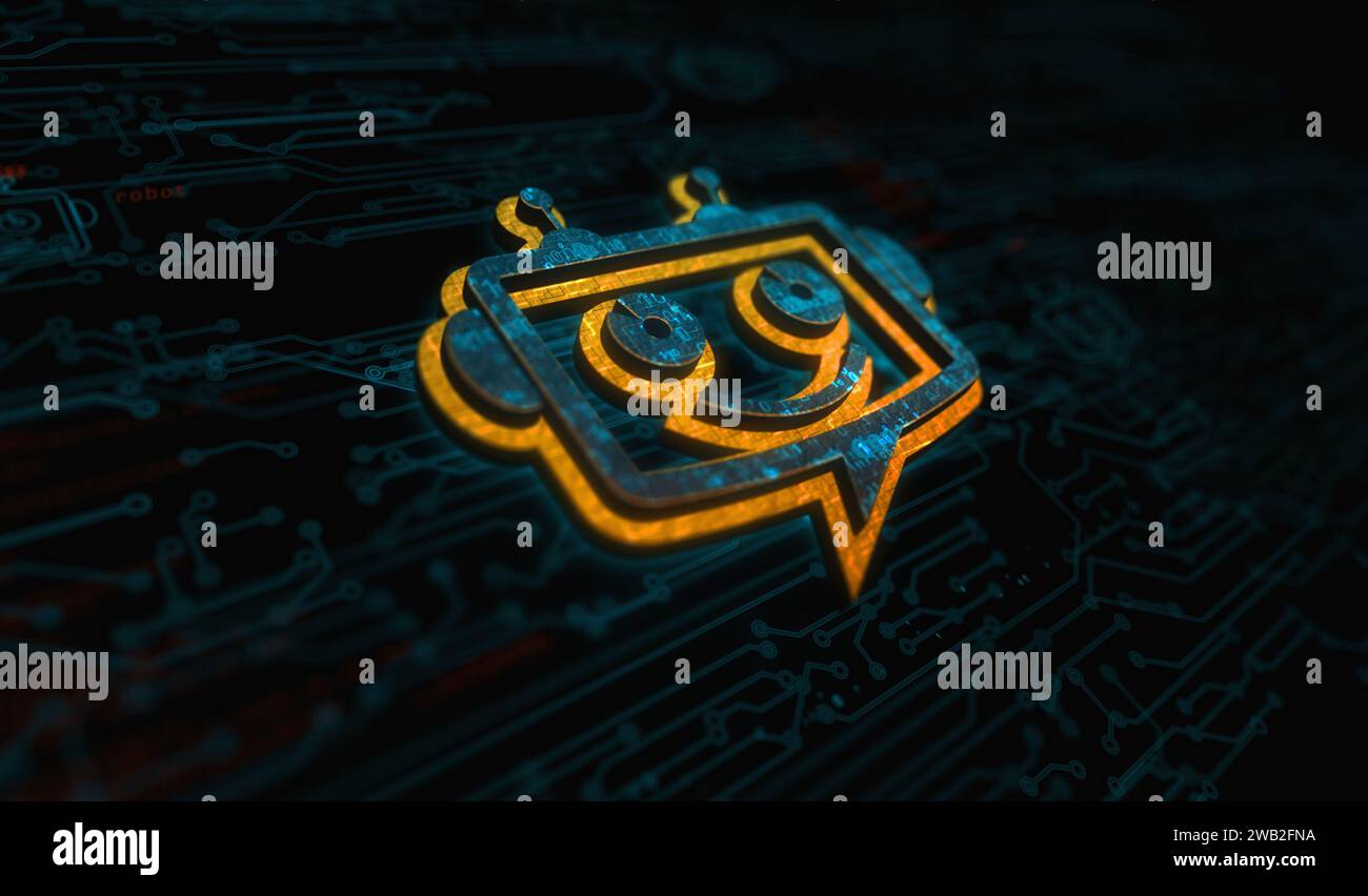 Chatbot Ai Online Assistant Support And Artificial Intelligence Chat Bot Symbol Digital Concept
