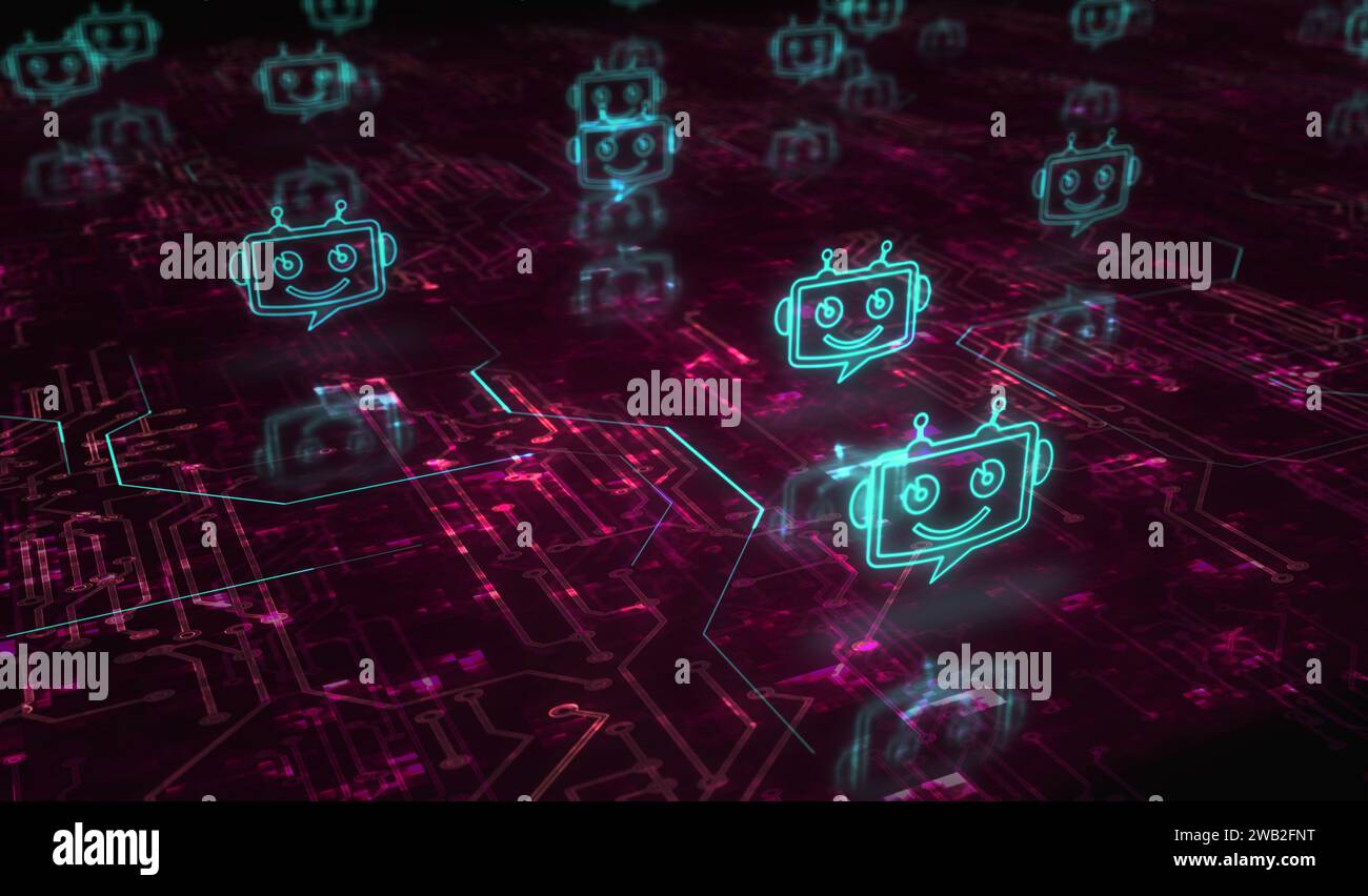 Chatbot ai online assistant support and artificial intelligence chat ...
