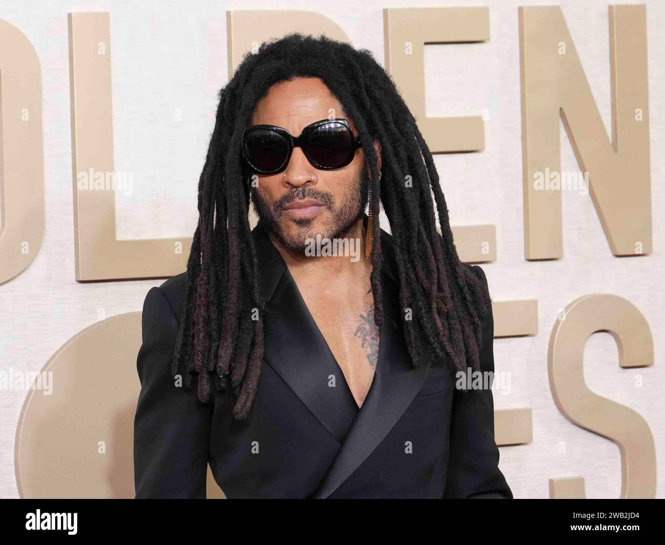 Los Angeles, USA. 07th Jan, 2024. Lenny Kravitz attends the arrivals of ...
