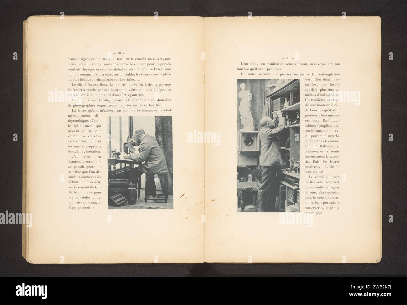 Portrait of an unknown man at a table with a scale and probably a box ...