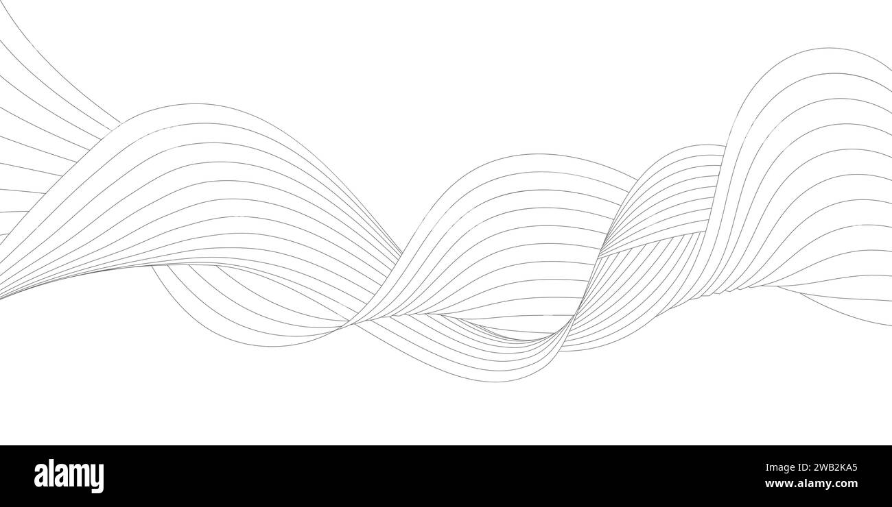 A pattern of smooth wavy lines. A template for creating a creative ...