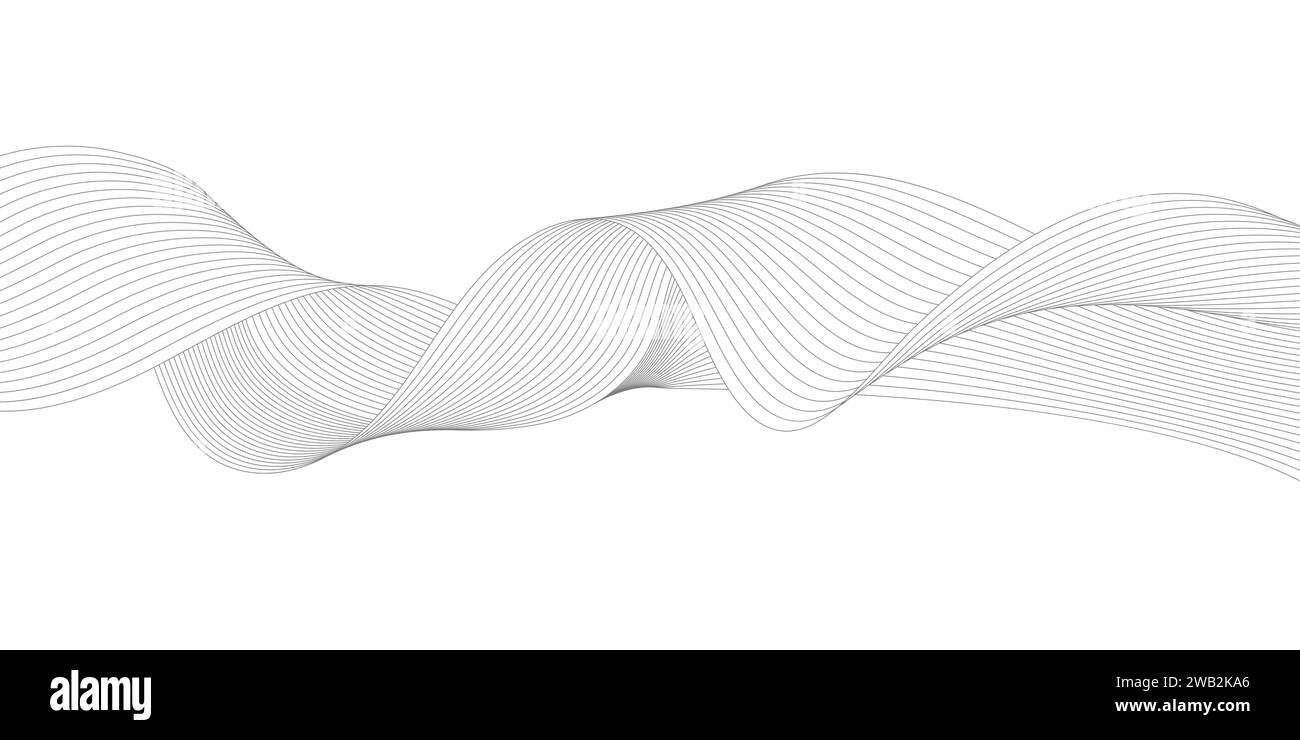 An abstract wave. An element of the sound track design, frequency ...