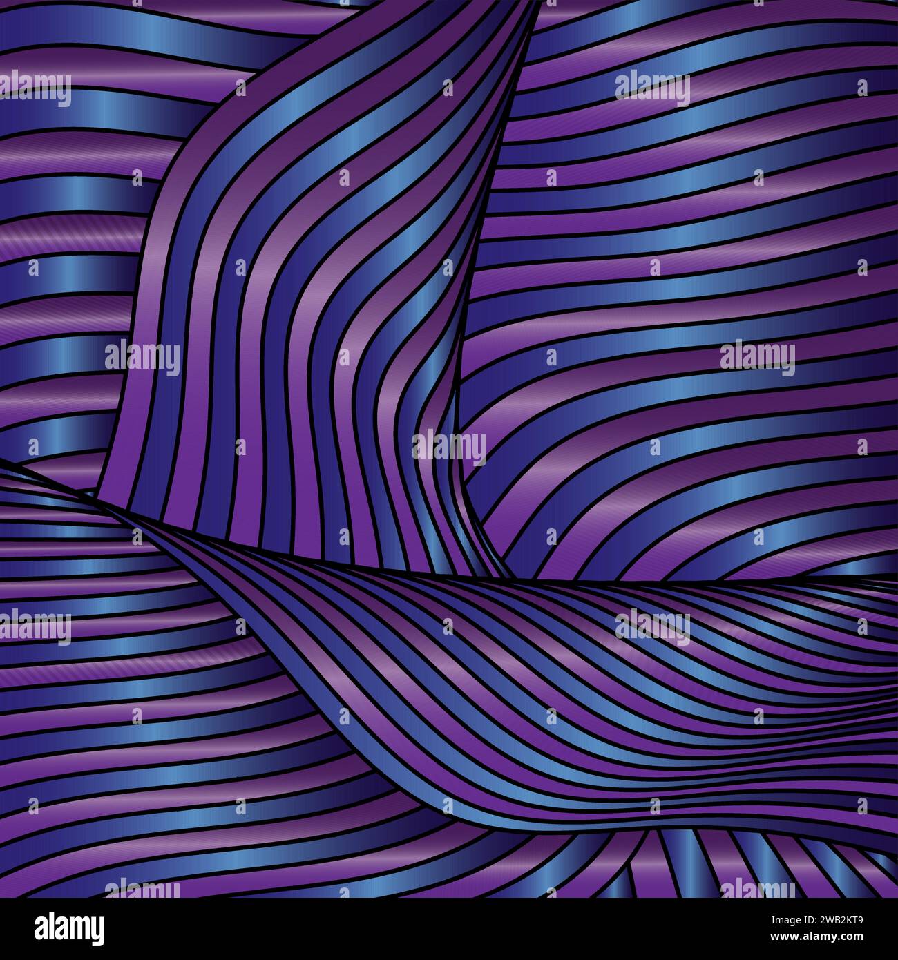 Gradient pattern of wavy lines. Colorful background for creative design ...
