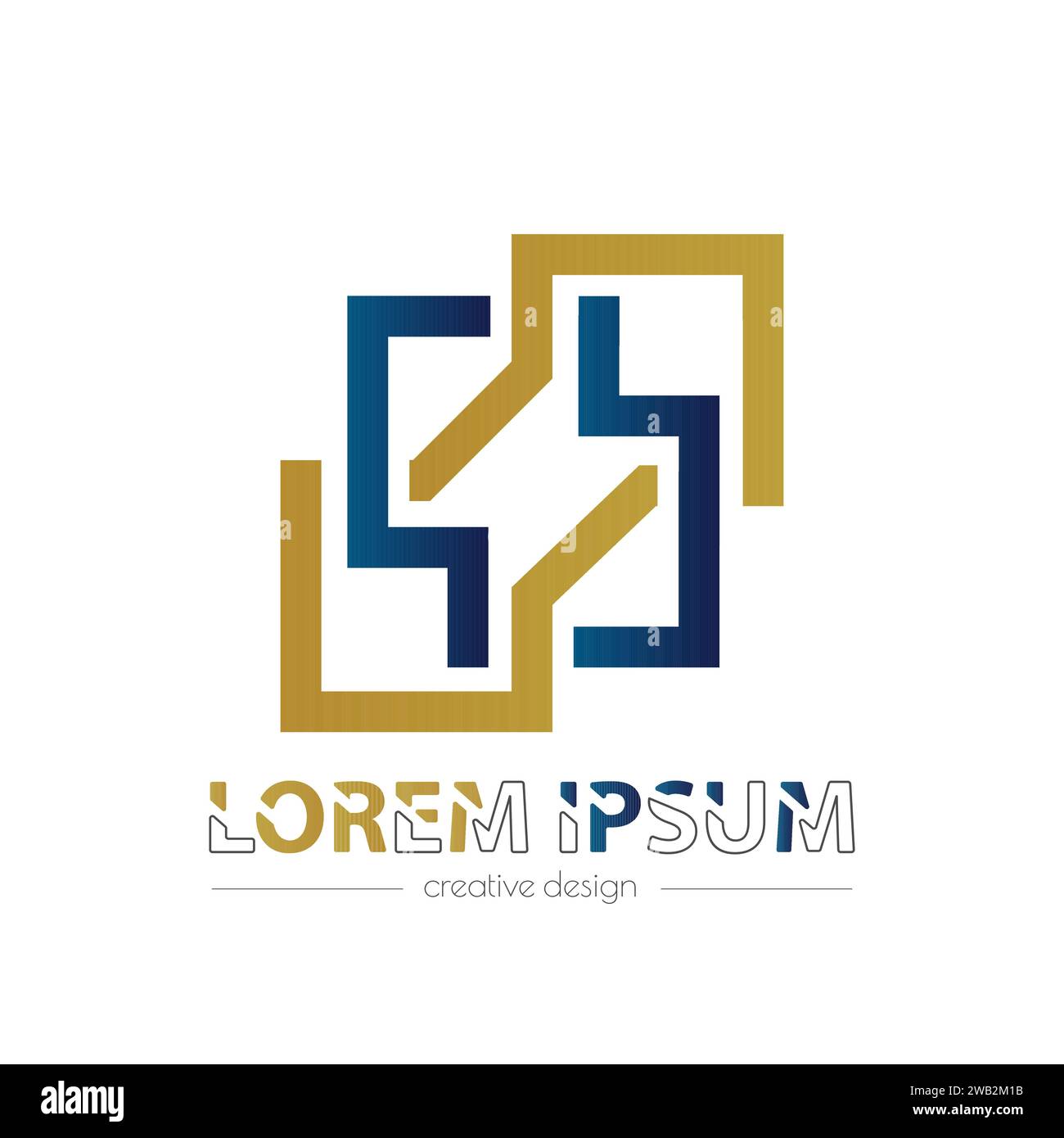 Abstract logo template. Corporate badge, brand. An element of ...
