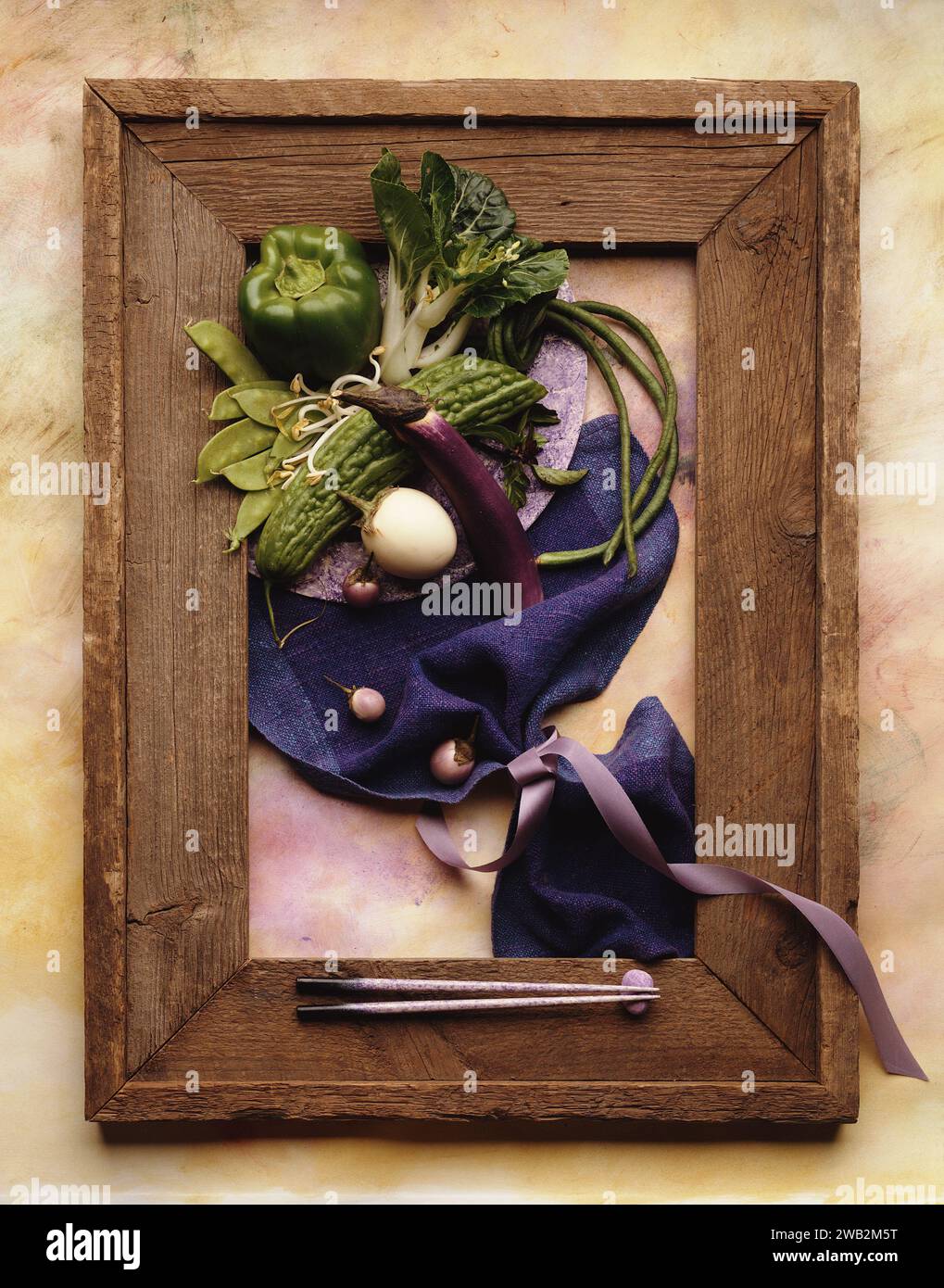 Green Vegetables in Frame - Studio Photoshoot Setup Stock Photo - Alamy