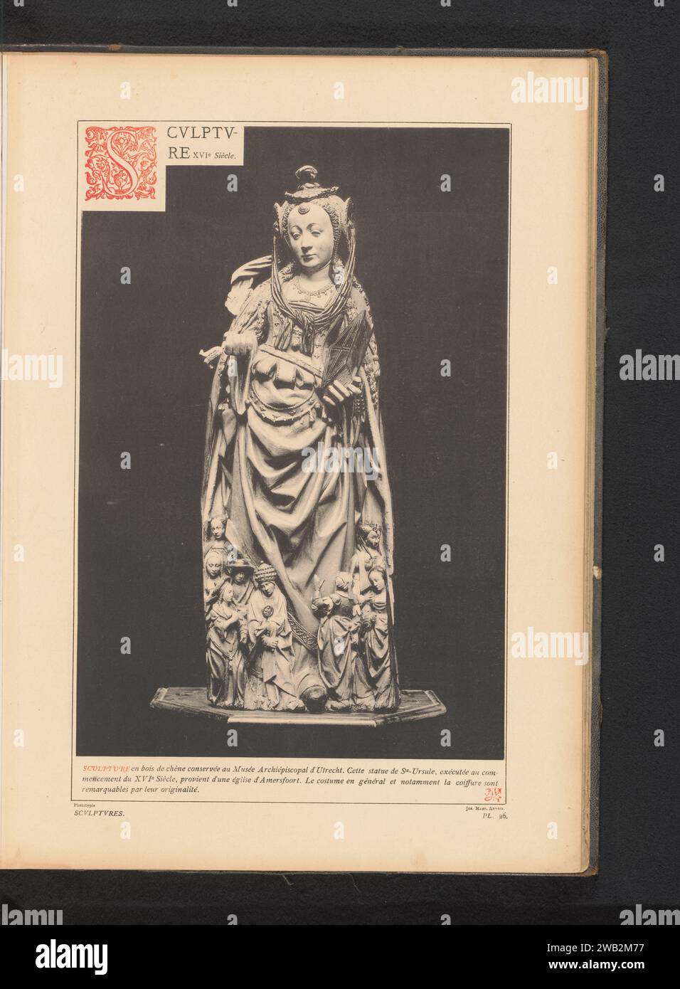 Oak sculpture of the Holy Ursula, Anonymous, c. 1881 - in or before ...