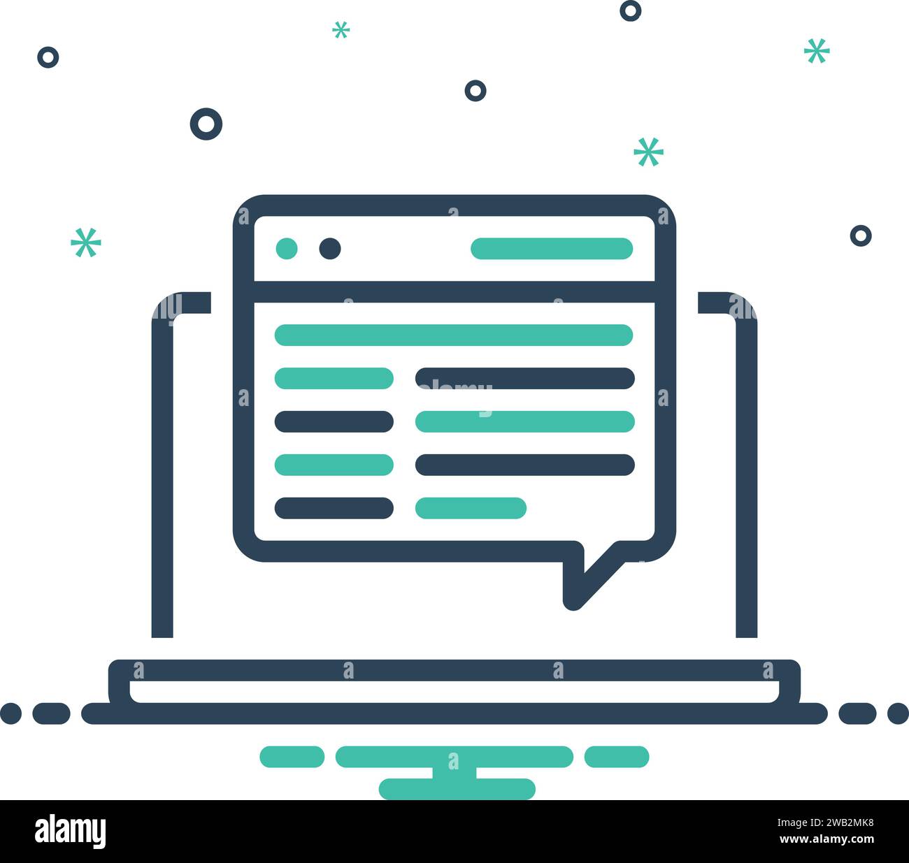 Screen contents Stock Vector Images - Alamy