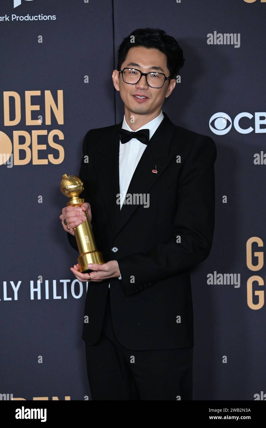 Los Angeles, USA. 07th Jan, 2024. LOS ANGELES, USA. January 07, 2024: Lee Sung Jin in the press ...