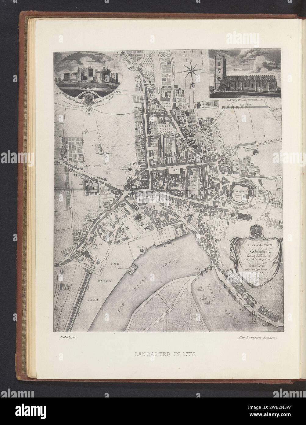 Map of lancaster hi-res stock photography and images - Alamy