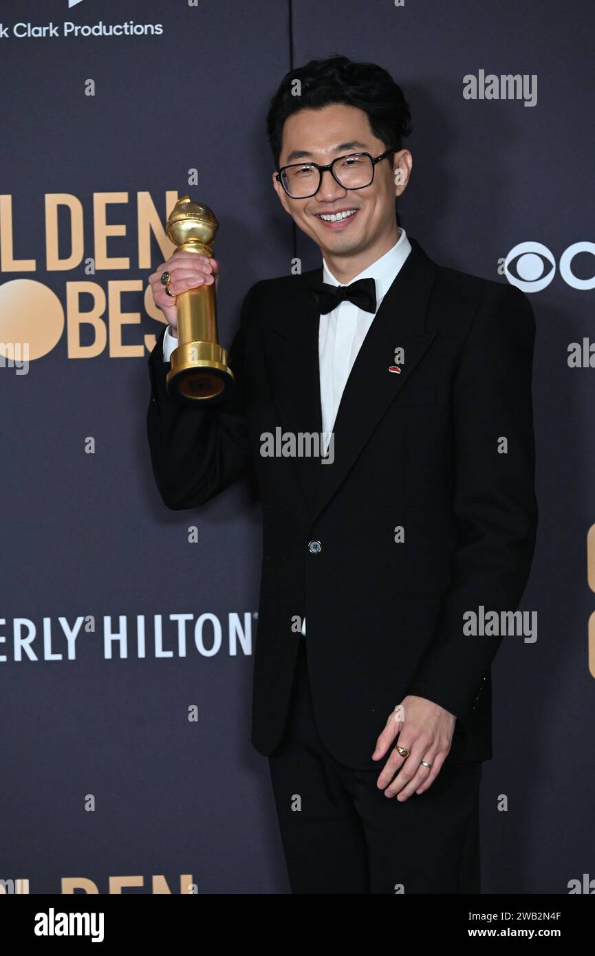 Los Angeles, USA. 07th Jan, 2024. LOS ANGELES, USA. January 07, 2024: Lee Sung Jin in the press ...