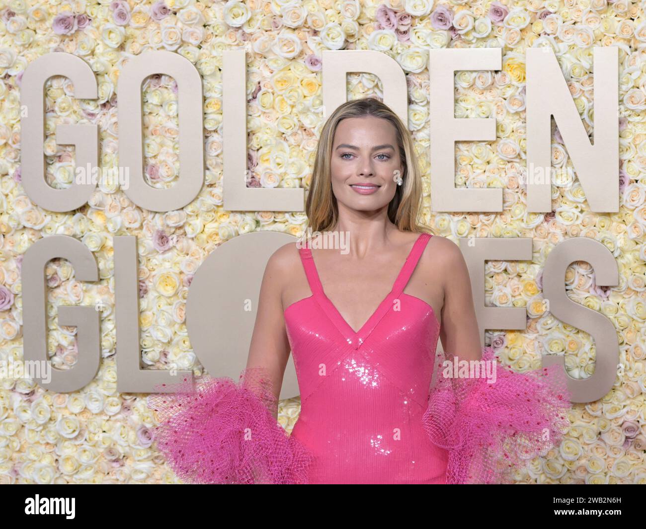 07 January 2024 - Beverly Hills, California - Margot Robbie. 81st ...