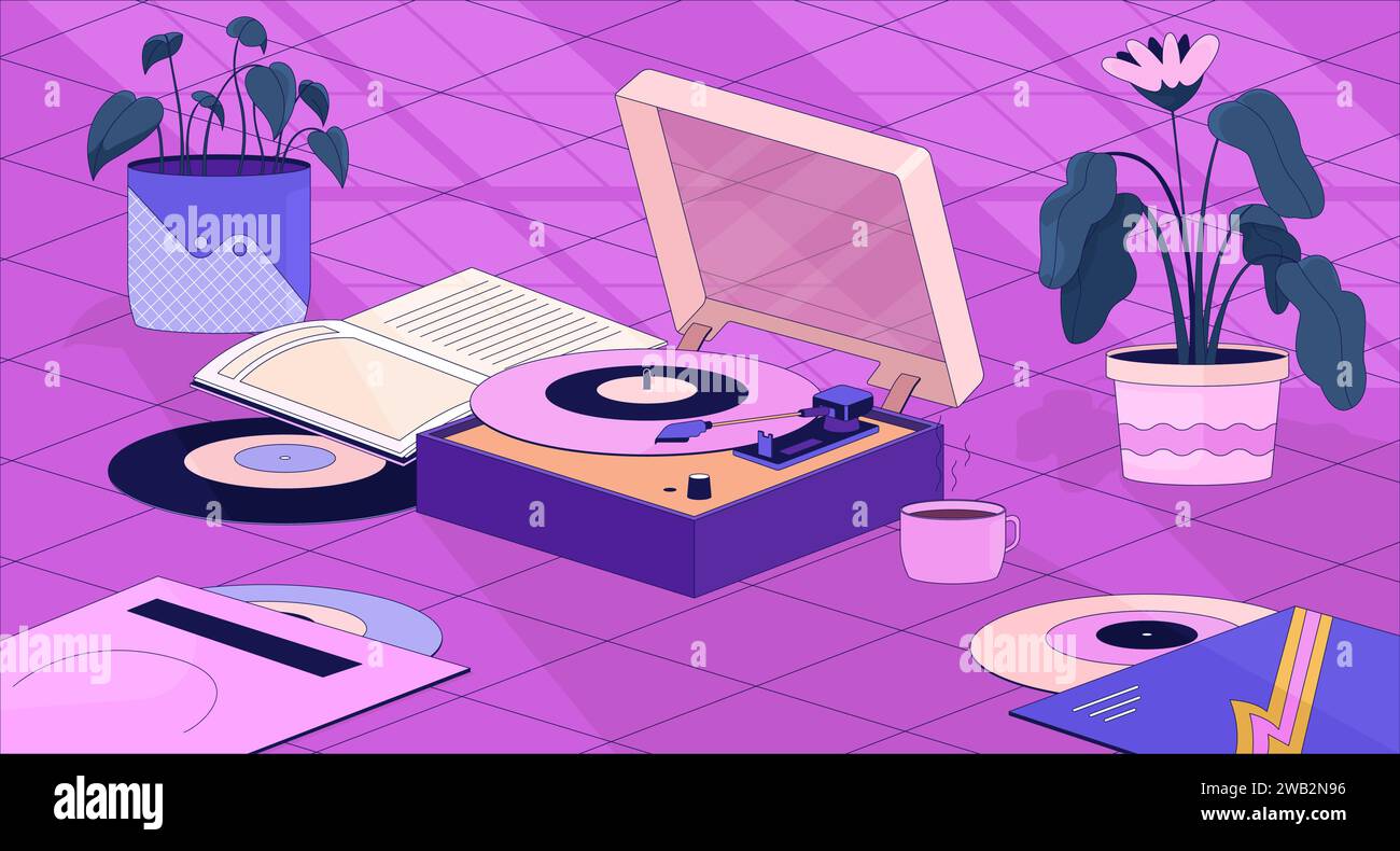 Vinyl vibes Stock Vector Images - Alamy