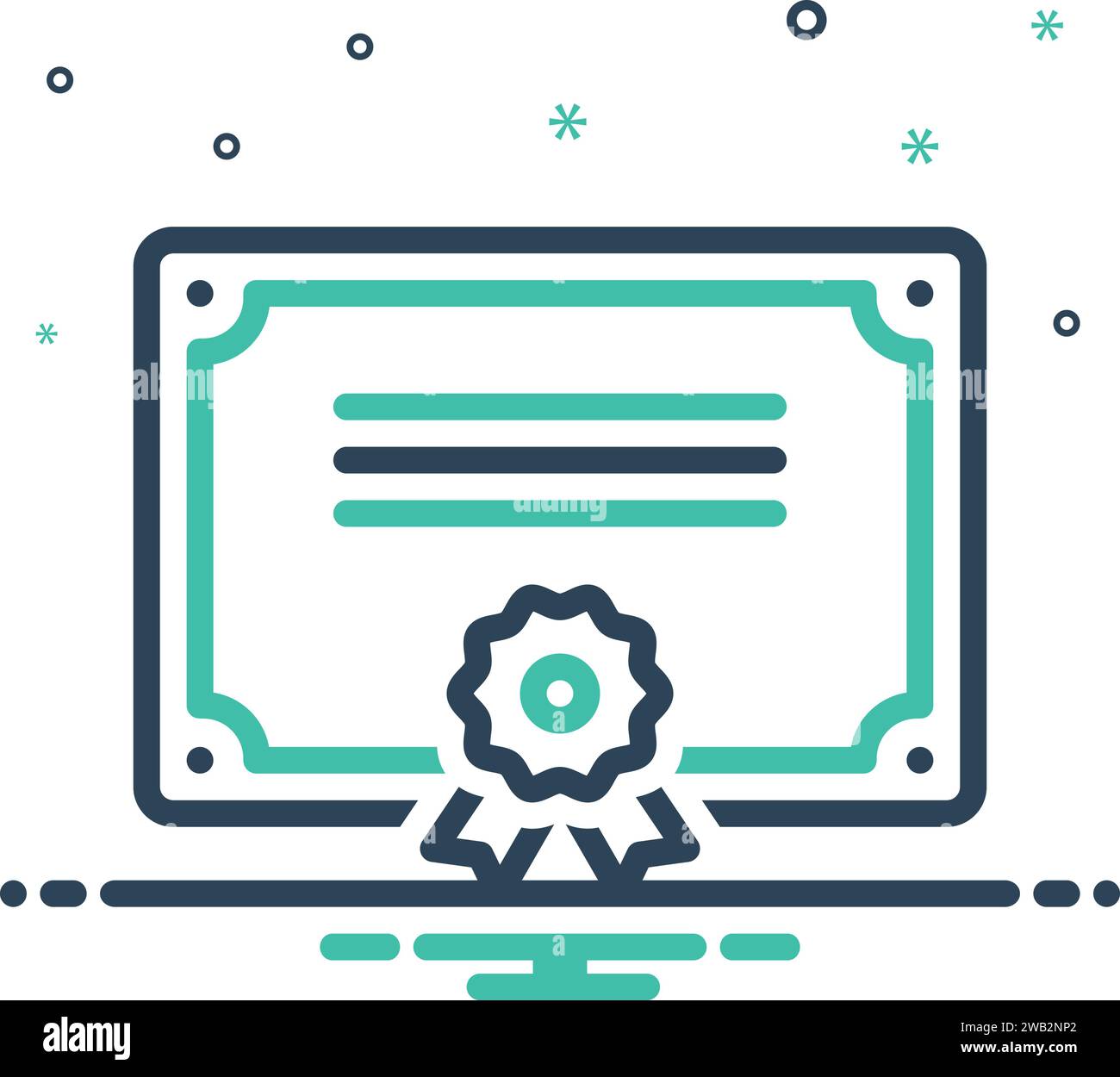 Accreditation certificate vector vectors hi-res stock photography and ...