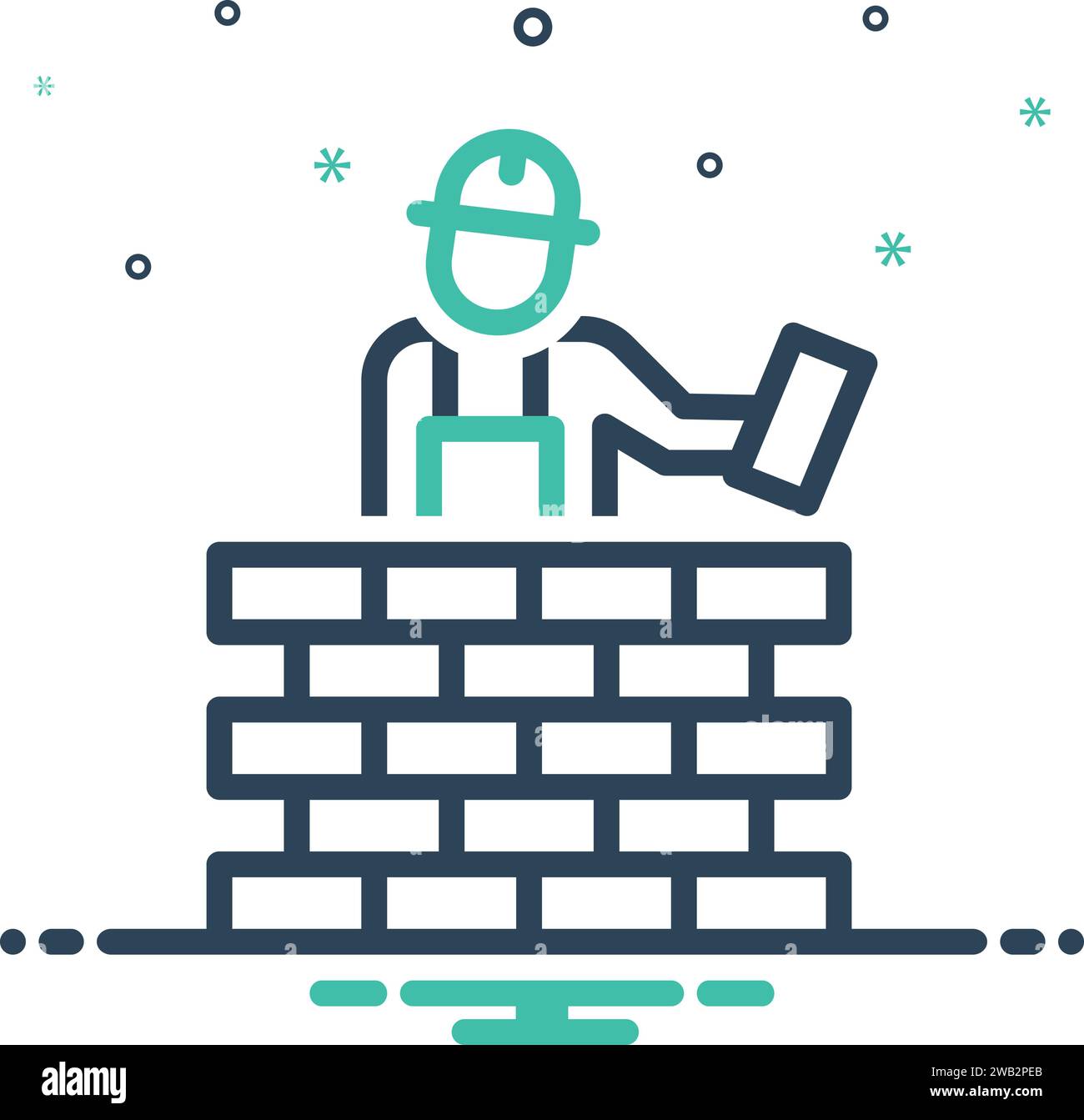 Icon for mason,bricklayer Stock Vector Image & Art - Alamy