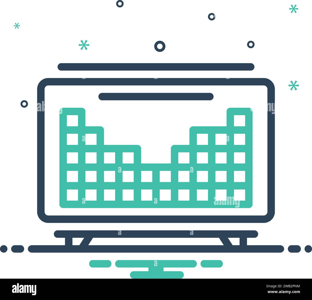 Periodic table mendeleev Stock Vector Images - Alamy