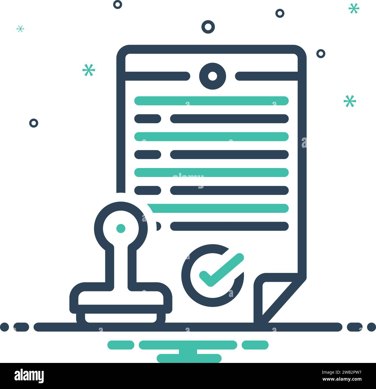 Icon for regulated,notary Stock Vector Image & Art - Alamy