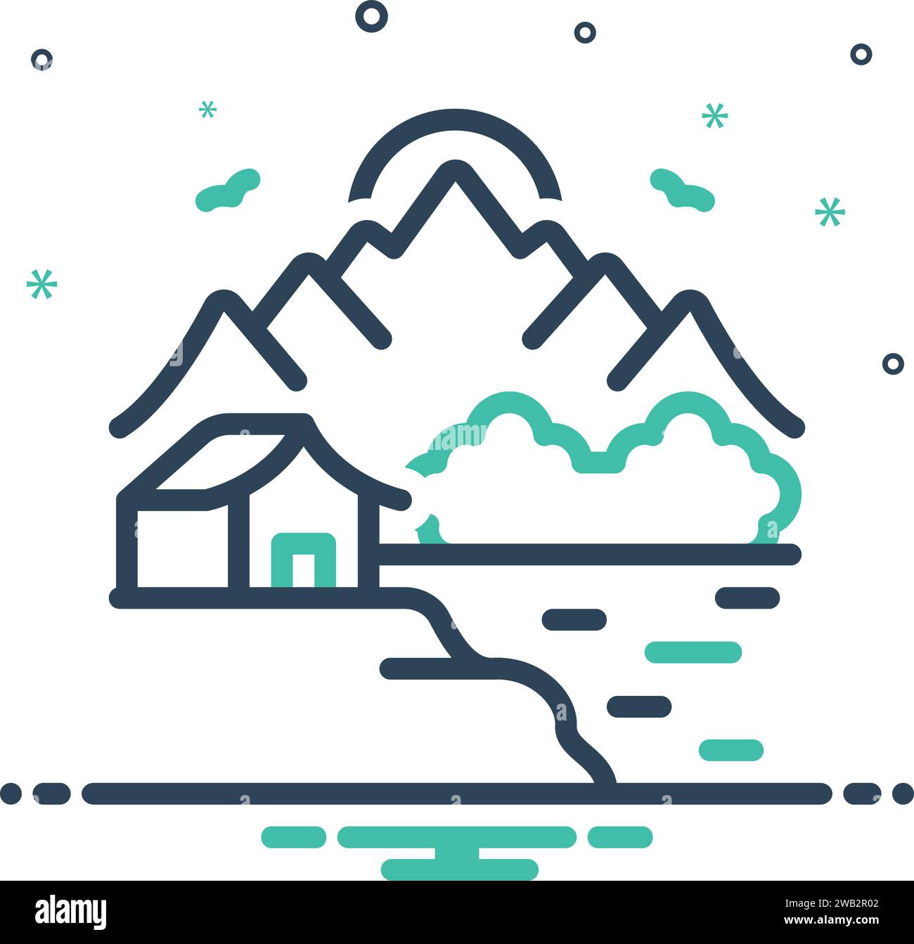 Icon for highland,alpine Stock Vector Image & Art - Alamy