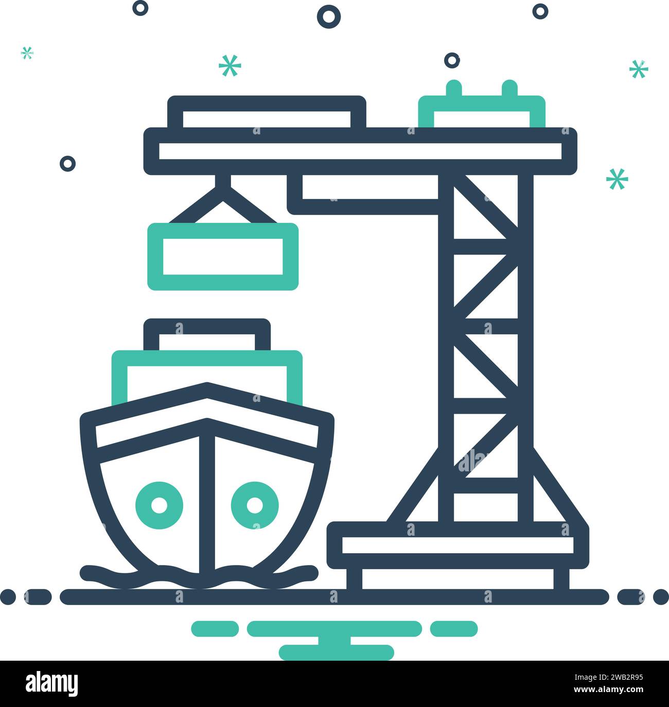 Shipyard vector vectors hi-res stock photography and images - Alamy