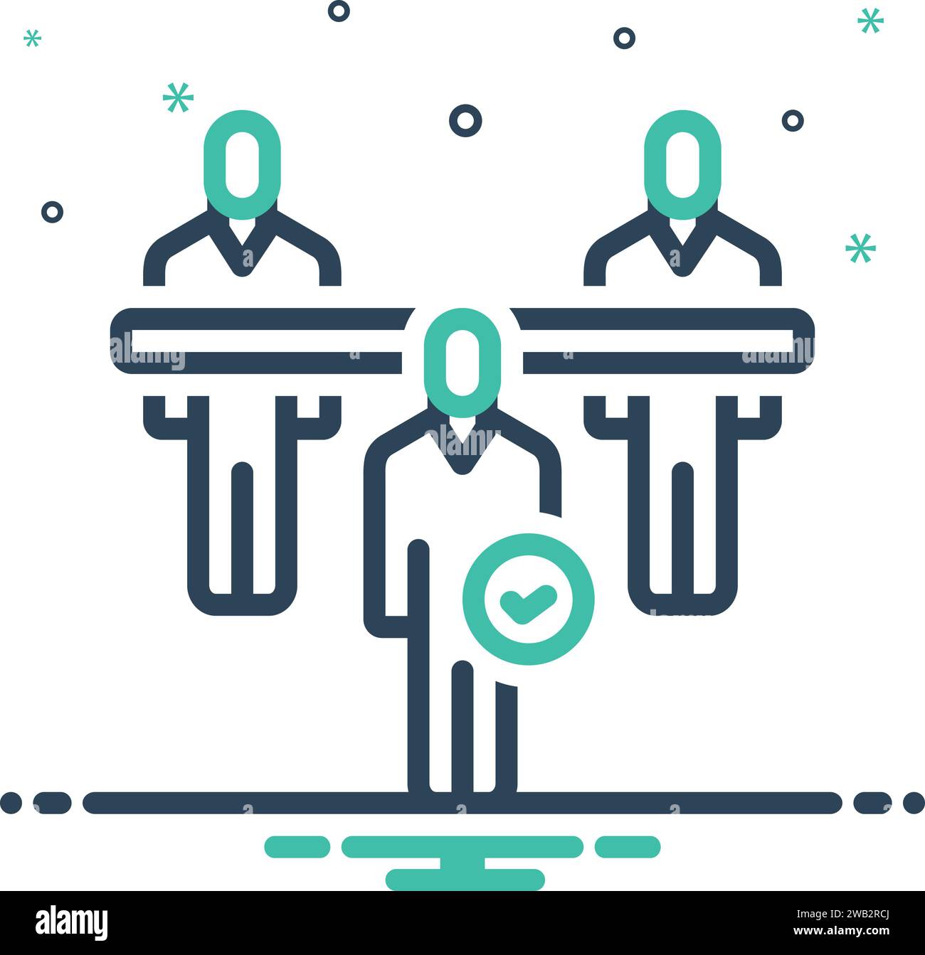 Recruiting employees Stock Vector Images - Alamy