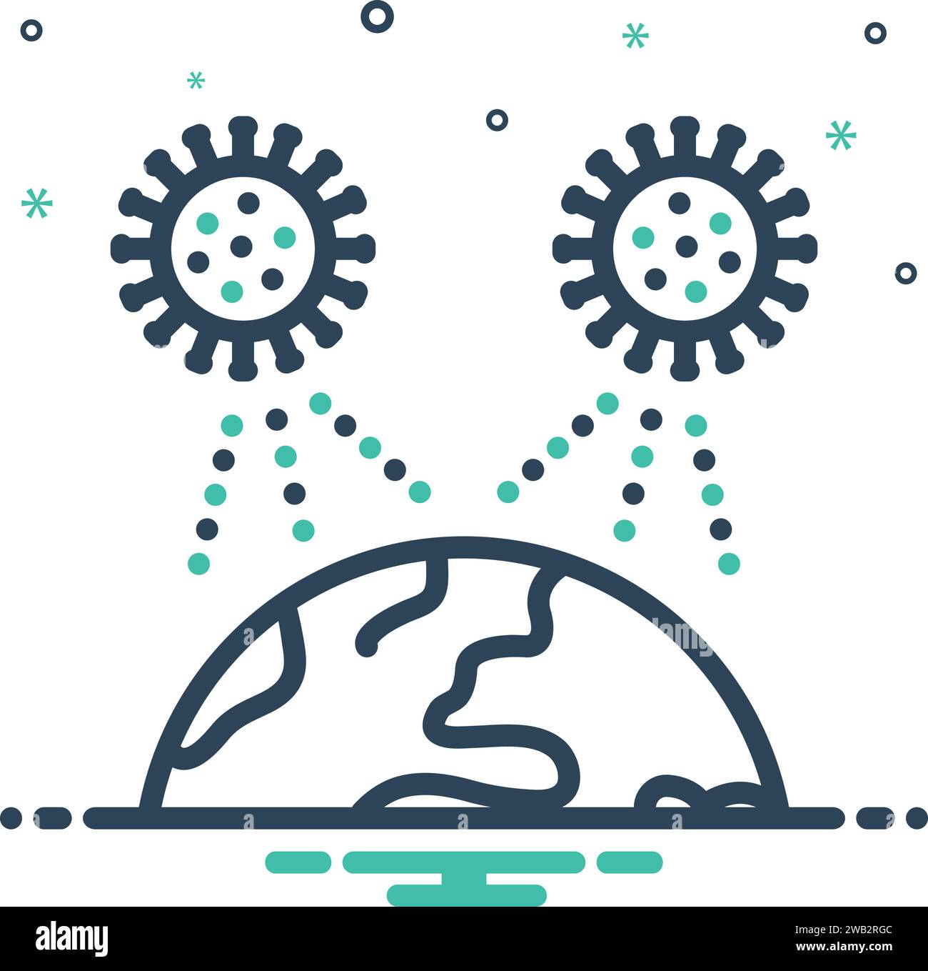 Icon impact epidemic Stock Vector Images - Alamy