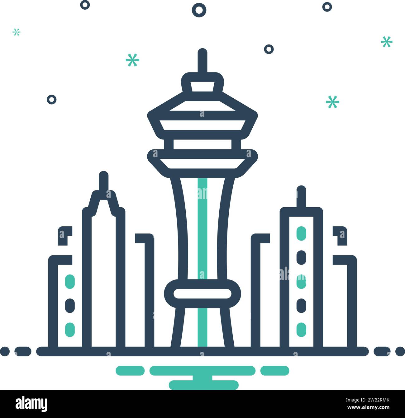 Icon for seattle,tower Stock Vector Image & Art - Alamy