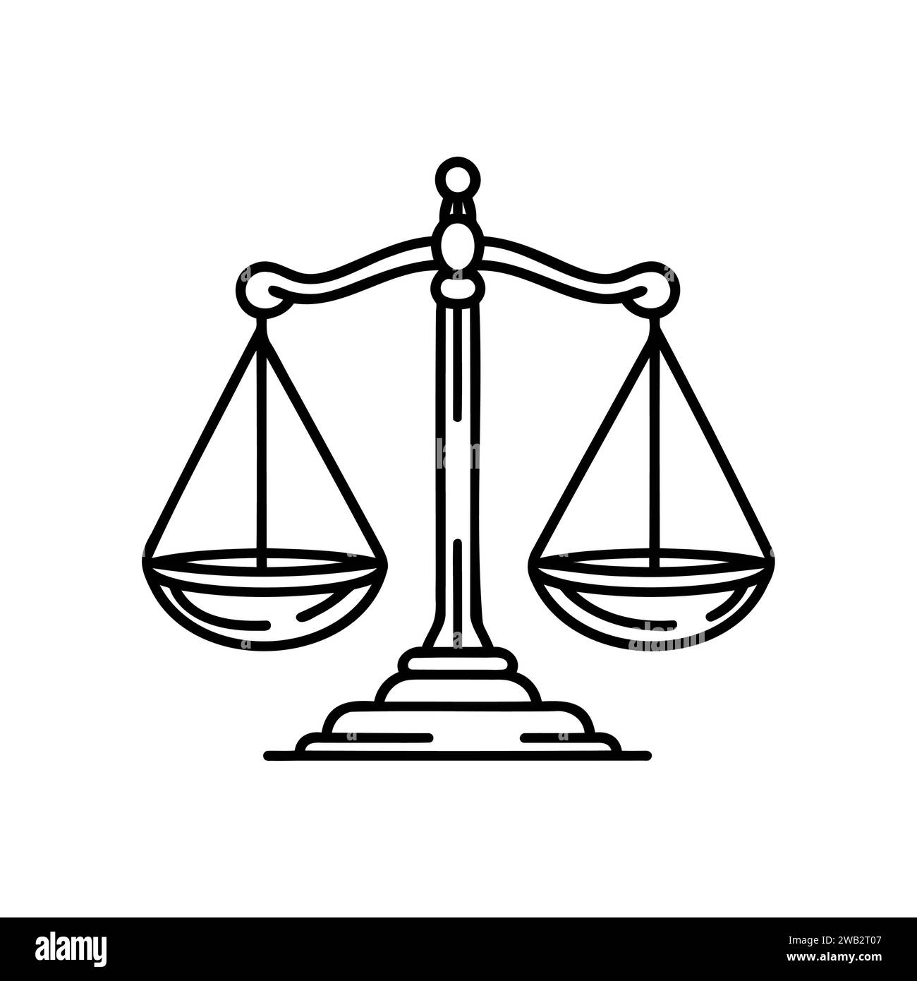 Scales justice law book Stock Vector Images - Alamy