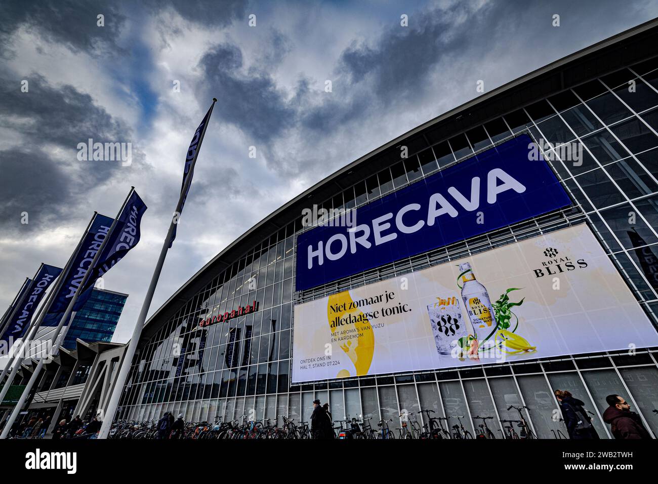 AMSTERDAM - Banners at the Horecava, the largest Dutch catering trade ...